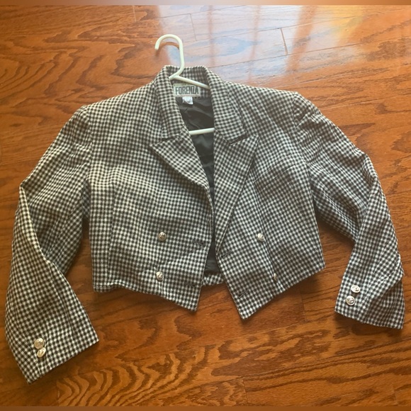 Forenza | Jackets & Coats | Vintage Forenza Check Cropped Blazer ...
